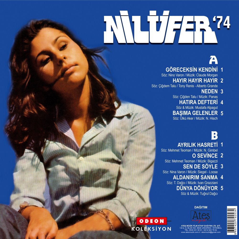 NİLÜFER - NİLÜFER '74 (1974) - LP 2021 BASIM SIFIR PLAK NİLÜFER - NİLÜFER '74 (1974) - LP 2021 BASIM SIFIR PLAK