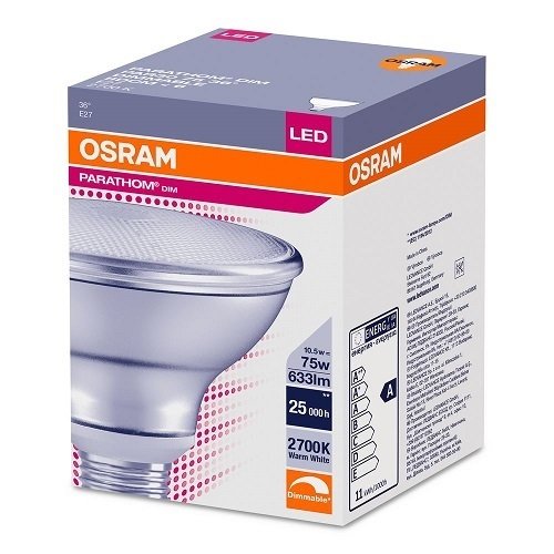 AMPUL LED PAR30 OSRAM PARATHOM DİM EDİLEBİLİR 10,5W E27 2700K SARI IŞIK AMPUL LED PAR30 OSRAM PARATHOM DİM EDİLEBİLİR 10,5W E27 2700K SARI IŞIK