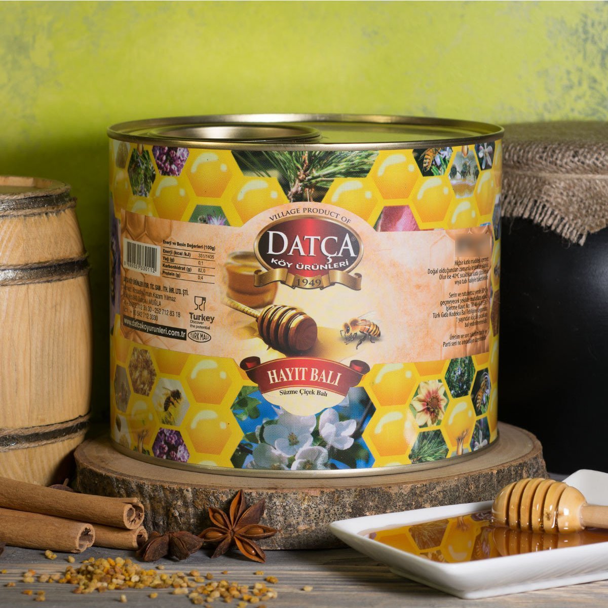 Datça Hayıt Balı 2750 Gr Teneke Datça Köy Ürünleri